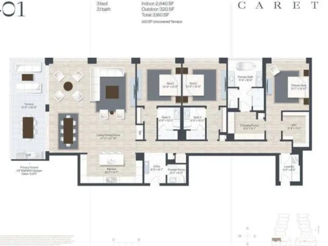 apartment with 3 bedroom, FL FL DS102395393