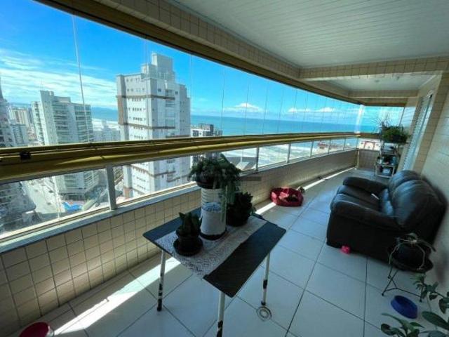 Apartmento Vista Mar 2 suites Vila Caiçara 158m² Praia Grande