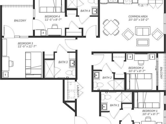 Apartments with utilities included in Bishop Arts