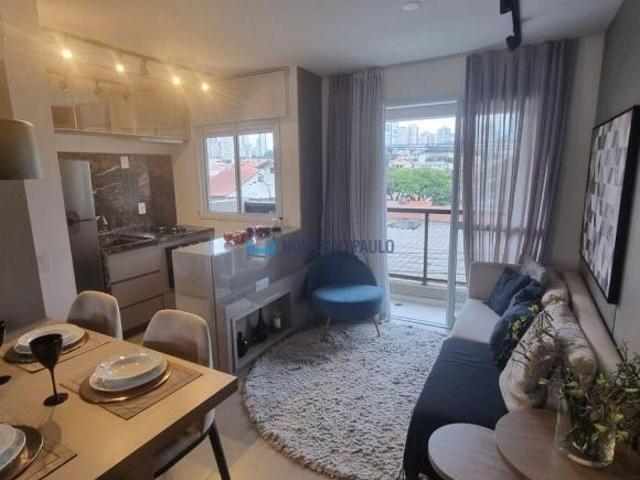 Apartamento 40,13m² Novo entrar e morar, Varanda,1 vaga, Dep, lazer! 270m, 3 min pé Parque Aclimação