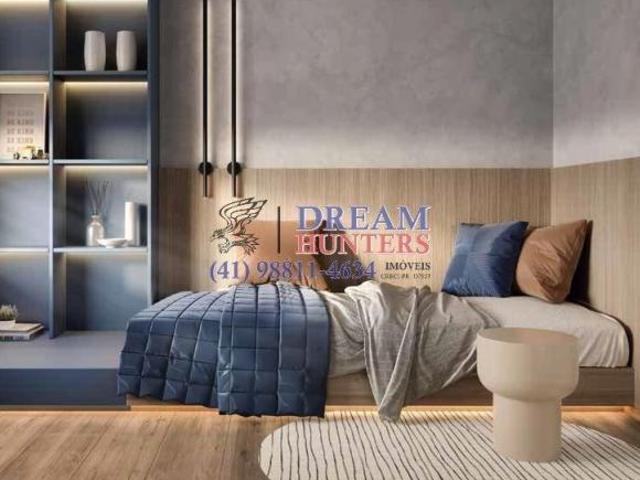 Apartamento 40m² no bairro Portão, com 2 quartos 1 suíte, 1banheiro e 1 vaga de garagem