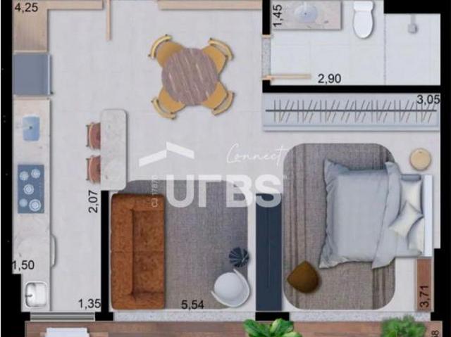 APARTAMENTO 47,78MT 1 QUARTO SETOR BUENO