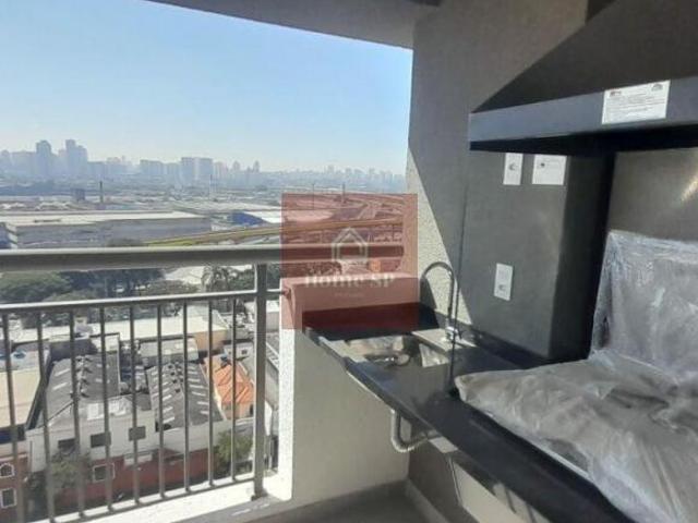 Apartamento 46 m2, 1 suíte, 1 vaga, churrasqueira no terraço