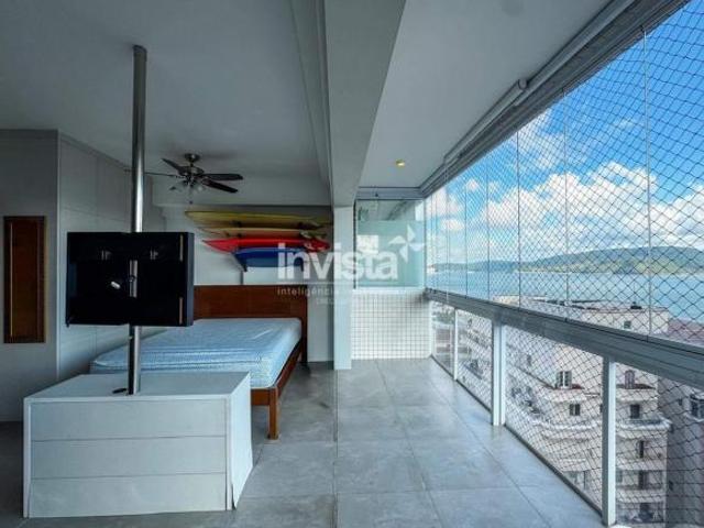 Apartamento 46m² no Boqueirão, Santos – 1 Quarto com Vista para o Mar e Lazer Completo