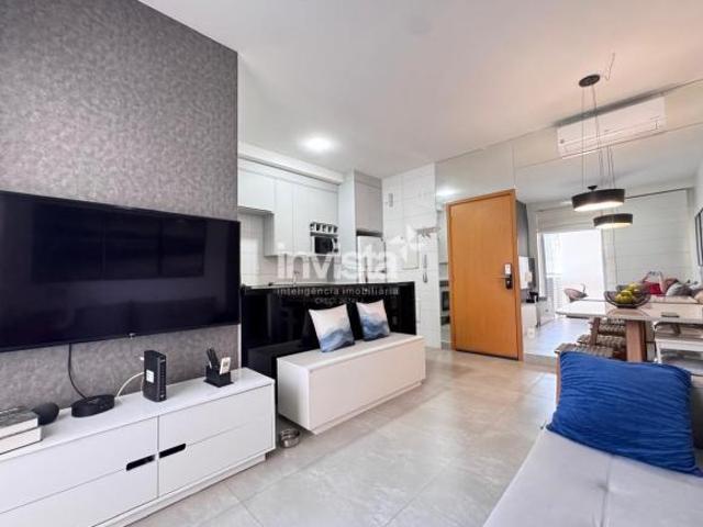 Apartamento 46m² no Boqueirão, Santos — Financia e lazer completo