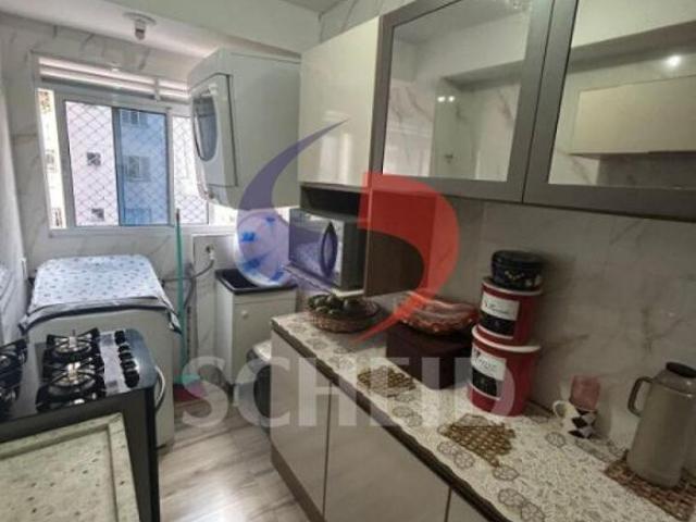 Apartamento 48m2 no Jd. São Luiz, 2 quartos, banheiro, sala, cozinha, lavanderia e 1 vaga de garagem