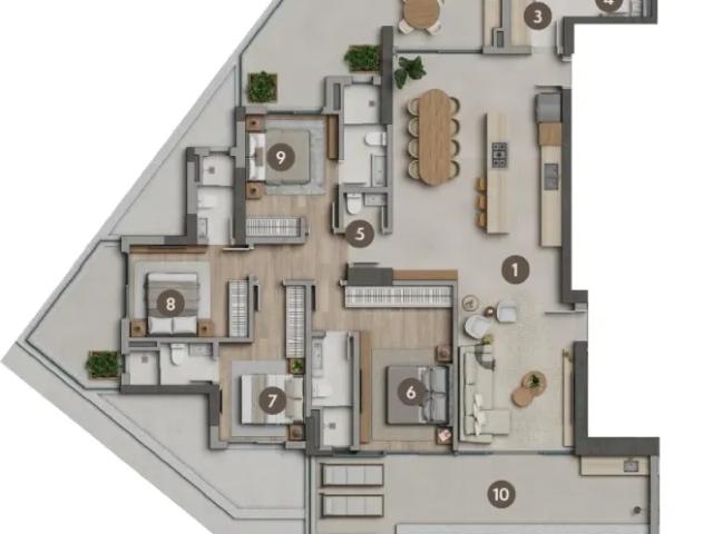 Apartamento 4 Dormitórios para venda em Balneário Camboriú SC