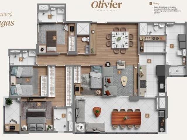 Apartamento 4 Dormitórios ou 3 Suítes Morumbi