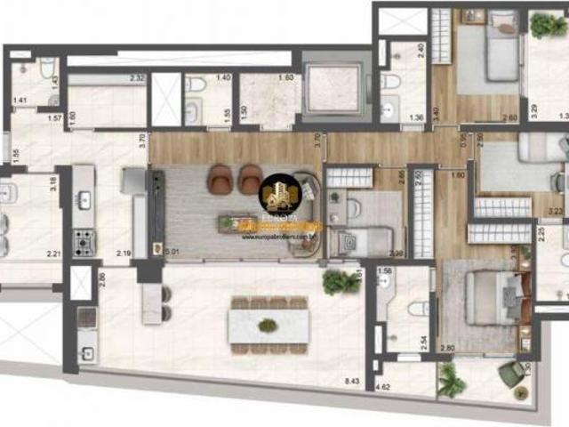 Apartamento 4 dormitórios para Venda em São Paulo, Jardim das Acácias, 4 dormitó