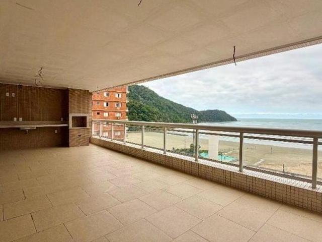 Apartamento 4 Quartos Frente Mar no Canto do Forte | 4 Suítes | 3 Vagas | Vista Mar Total