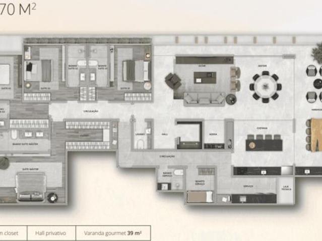 Apartamento 4 Quartos/Suíte à venda, Centro, Juiz de Fora, MG