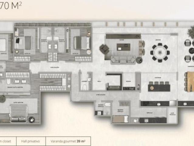 Apartamento 4 Quartos/Suíte à venda, Centro, Juiz de Fora, MG