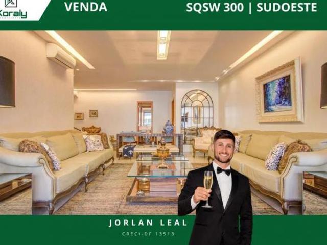 Apartamento 4 suítes à venda, luxo, conforto e alto padrão na SQSW 300