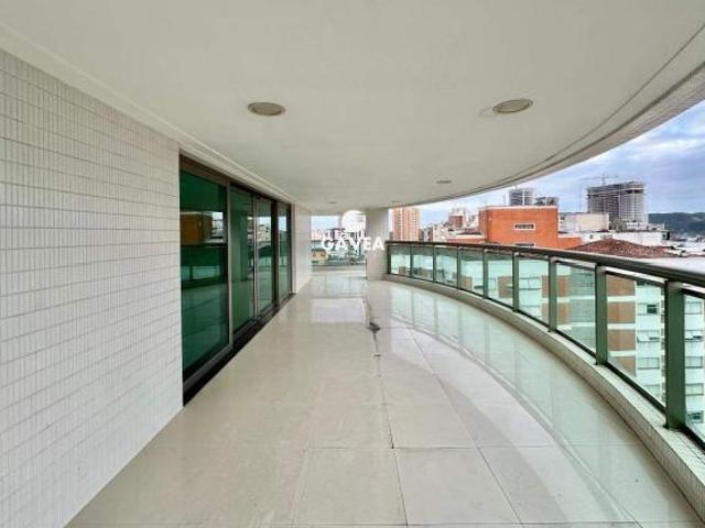 Apartamento 4 suítes com vista mar na Ponta da Praia, Santos — Frente, 1 unidade por andar, 4 vagas