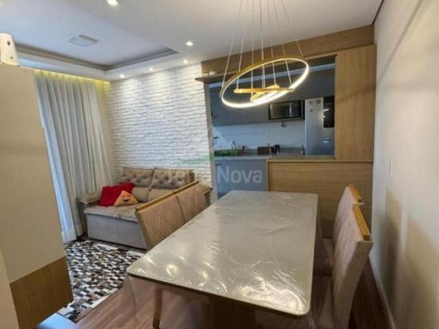 Apartamento 53M² 2 quartos com varanda,uma vaga, moveis planjeados, porteira fechada