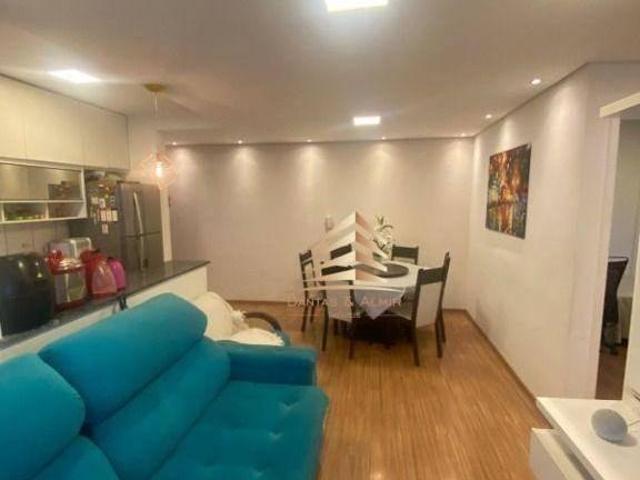 Apartamento 53m² para venda, com 2 dormitórios, 1 vaga, por R$ 379.000 Jardim Flor da Montanha G