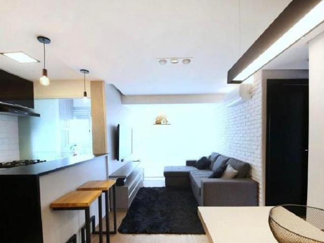 Apartamento 51m² Mobiliado | 2 Dorms e 1 Suíte | 1 Vaga | Chácara Santo Antônio