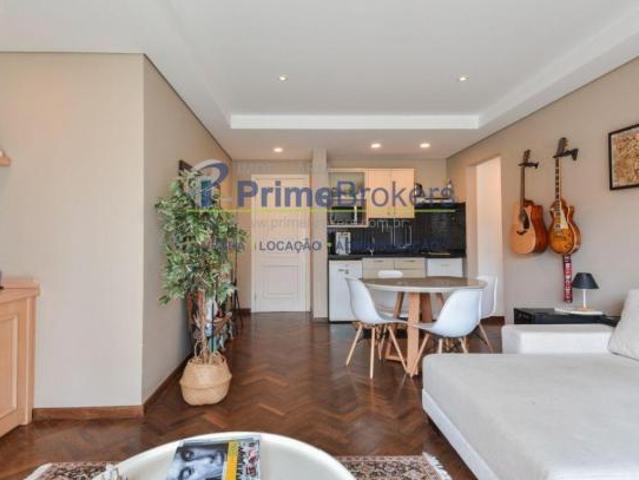 Apartamento, 52m² 1 Dormitório, 2 Vagas, Sacada com Vista Pinheiros