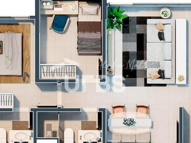 APARTAMENTO 55MT 2 QUARTOS SETOR VILA ROSA