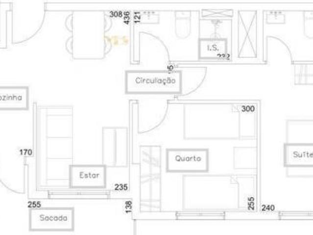Apartamento 59,67m² no Bairro Centro Curitiba