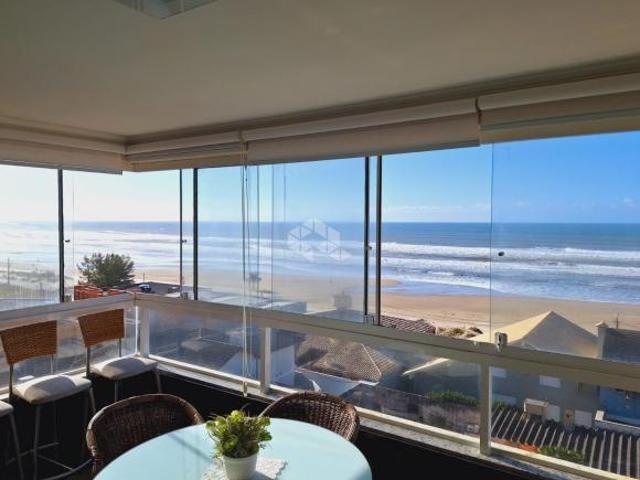 Apartamento 5 dormitórios, frente mar, mobiliado com 3 box na Zona Nova, Capão da Canoa