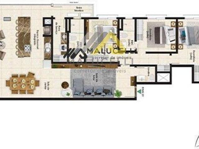 Apartamento 602 alto padrão no Edifício Positano no centro de Guaratuba PR