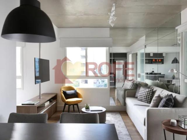 Apartamento 61m², 1 dorm, 1 suíte 1 vaga. Totalmente mobiliado no geo berrini