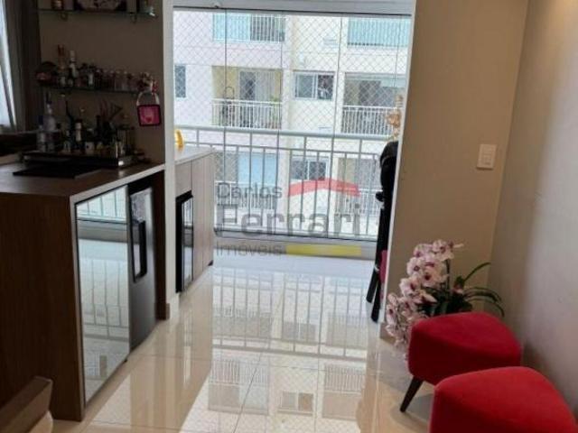 Apartamento 64 m² mobiliado, 2 quartos 1 Suite, 1 vaga, Lazer completo Cambuci
