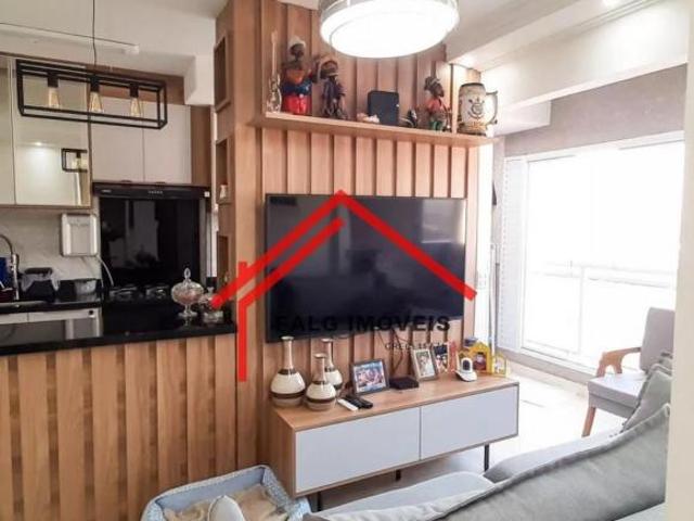 Apartamento 64 mts², 3 quartos sendo 1 suíte, varanda gourmet, 2 vagas de veículos e 1 vaga de moto