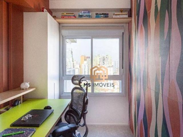 Apartamento 66 m², 2 Quartos 1 Suíte, Varanda, Sala, Cozinha Americana, Com Mobília, 1 Vaga, Para L