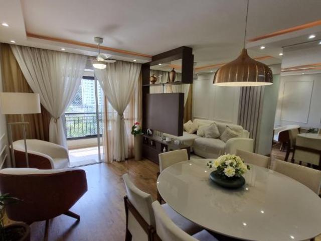 Apartamento 70 m2, 2 dormitórios, 1 suite, 1 vaga, lazer completo no condomínio