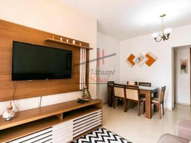 Apartamento 83 m², Tatuapé com 3 quartos e 2 vagas