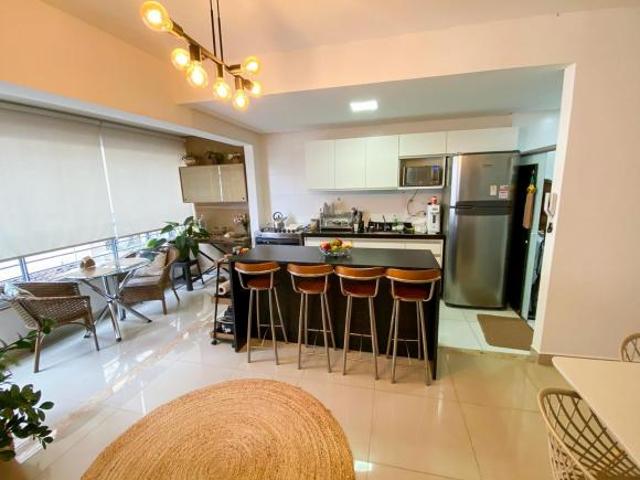Apartamento 80m² no Edifício Visage D&apos or — Setor Oeste | 2 Quartos, 1 Suíte