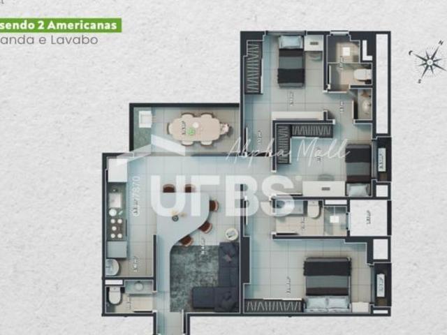 APARTAMENTO 81,80MT 2 QUARTOS SETOR PARQUE AMAZONIA