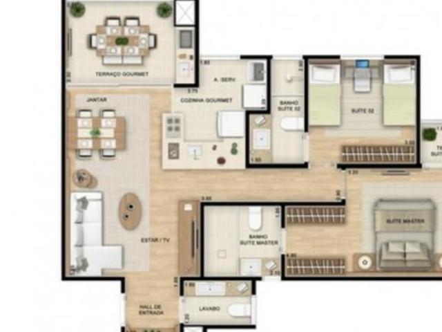 Apartamento 82m2 Indaiatuba