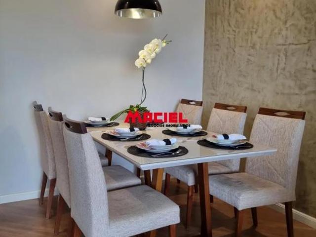 APARTAMENTO 92m² PORTEIRA FECHADA NA REGIÃO CENTRAL DE SÃO JOSÉ DOS CAMPOS TOTALMENTE MOBILIADO E PR
