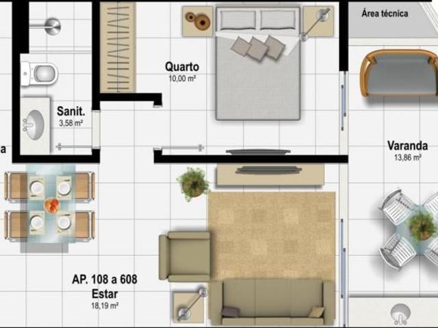 Apartamento 03 dormitórios banheiro + suíte