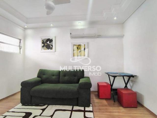 Apartamento 01 Dormitório revertido para 02 Dormitórios, José Menino, Sala ampla, Próximo à Praia