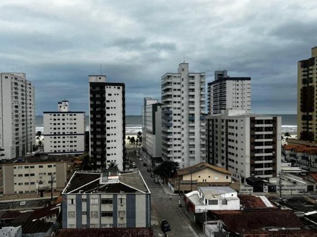 APARTAMENTO 01 QUARTO NA GUILHERMINA, SACADA GOURMET, COM VISTA PRO MAR