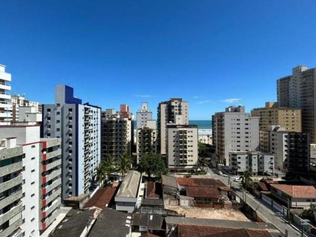 Apartamento 02 dormitórios vista mar na Aviação, Praia Grande SP