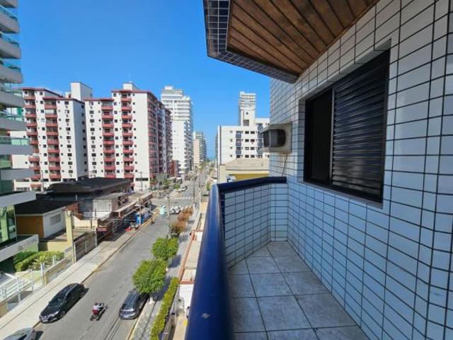 APARTAMENTO 02 QUARTOS NO CANTO DO FORTE, SACADA COM VISTA LIVRE!