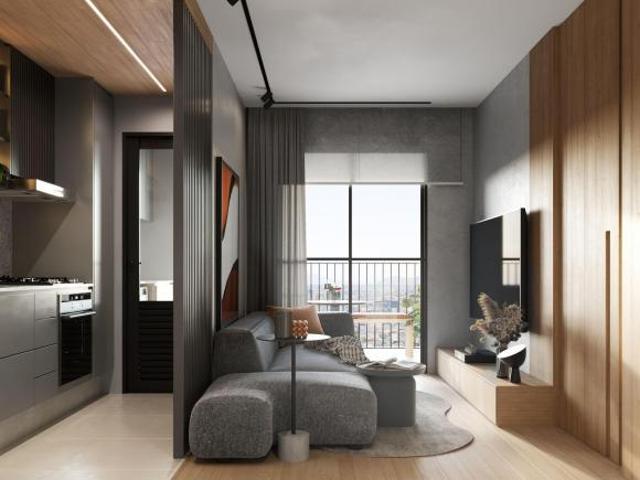 Apartamento 02 quartos l suíte l sacada churrasqueira l 01 quadra do Palladium