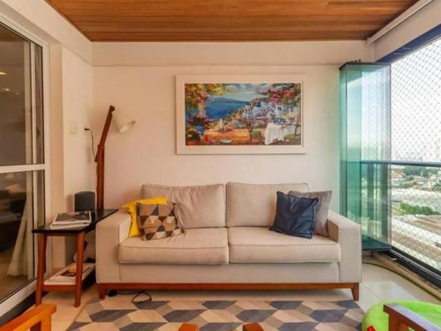 Apartamento 100% Mobiliado, com 106 m², 16º andar, 2 vagas Chácara Santo Antônio
