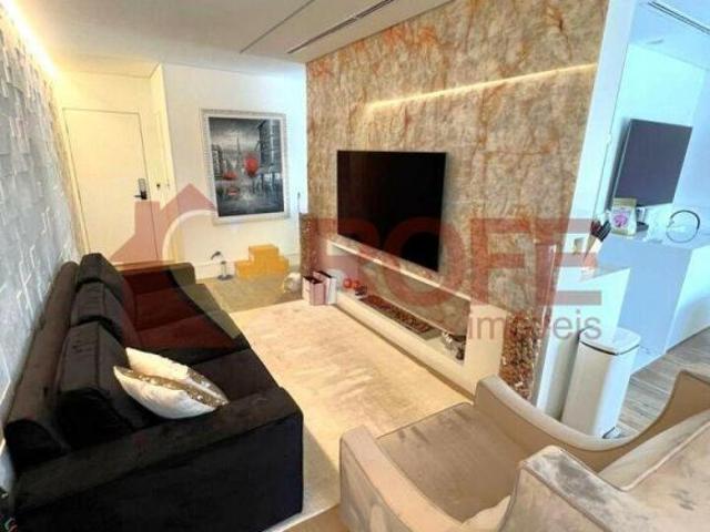 Apartamento 100% mobiliado de 84m2 com 2 Suites e 2 Vagas, Lazer Completo na Vila Olímpía