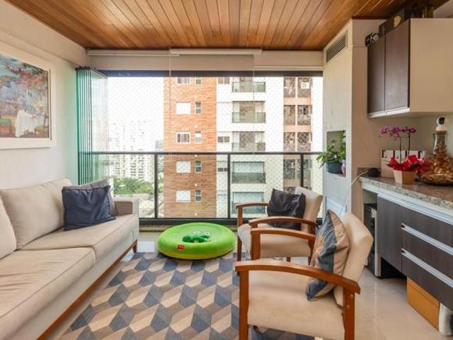 Apartamento 100% mobiliado,105 m²,2 dormitórios,2 vagas Chácara Santo Antônio