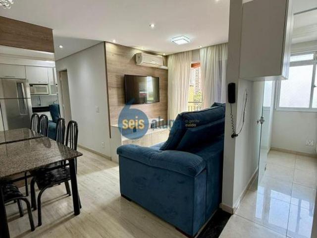 Apartamento 100% porteira fechada, completinho e climatizado para venda ou lo.