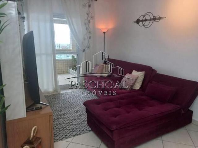 Apartamento 100m do mar, 2 quartos, 1 suíte, sacada gourmet e linda vista mar, 2 vagas de garagem