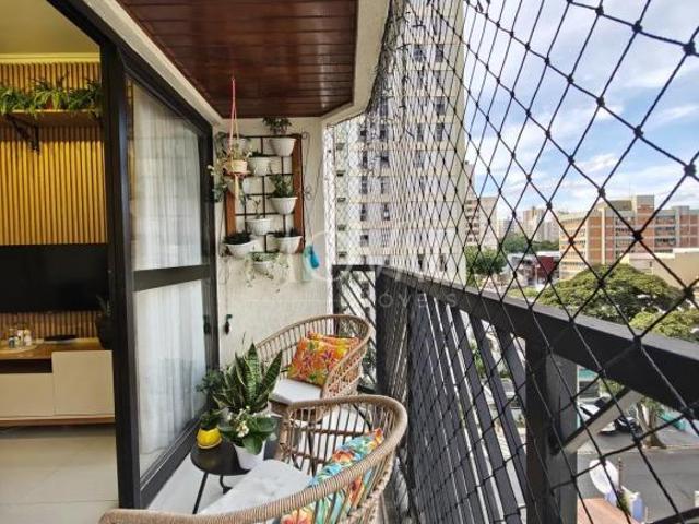 Apartamento 113m² na Vila Adyana Edifício Plaza Del Sol 3 Dorms 1 Ampla Suíte e Lazer Completo