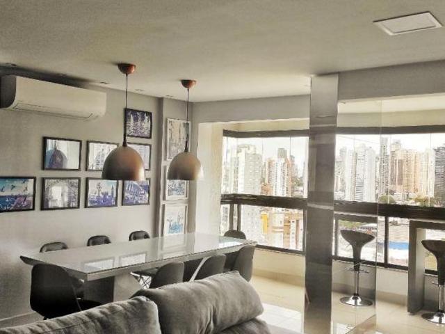 Apartamento 113m² Vista Definitiva Setor Oeste | 3 suítes | Mobiliado e Decorado estilo cosmopolitan
