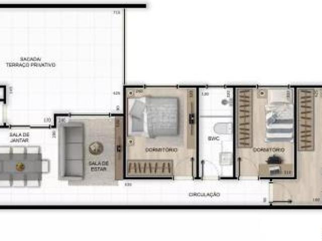 Apartamento 125M² com 3 quartos Centro Pinhais/PR